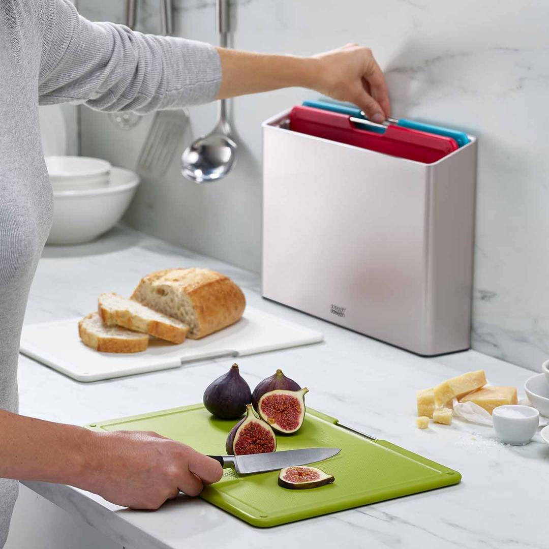 Folio™ 4-piece Chopping Board Set - Silver | Joseph Joseph AU