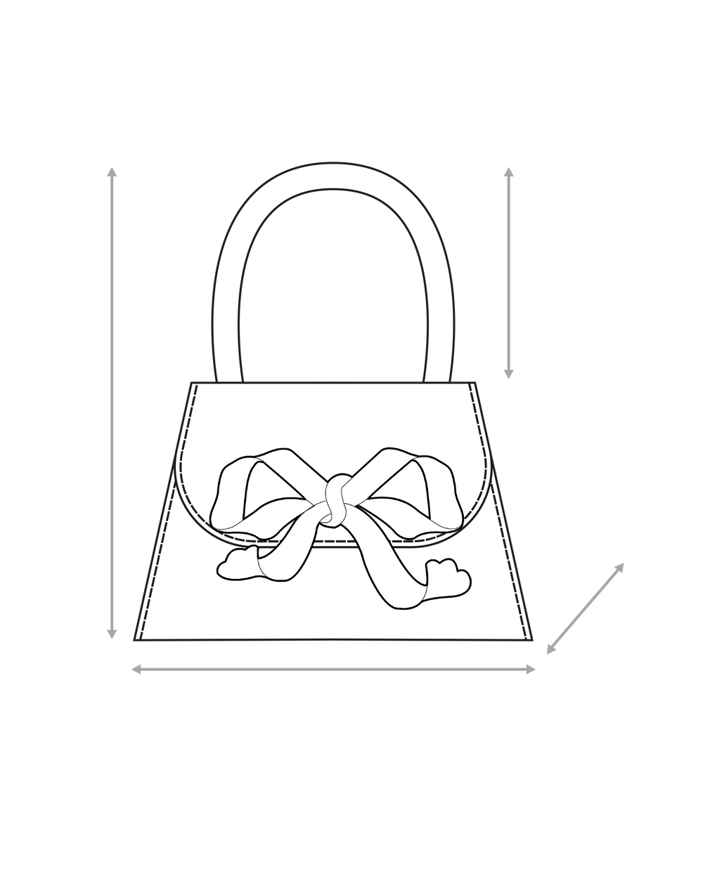 Rattan Mini Bow Bag – self-portrait