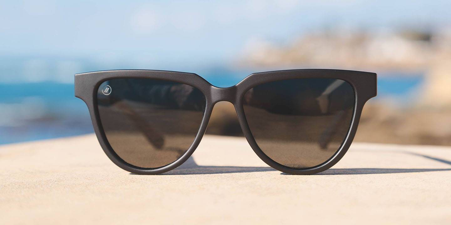 Runaway One Sunglasses - Subtle Cat Eye Black Polarized Lenses With ...