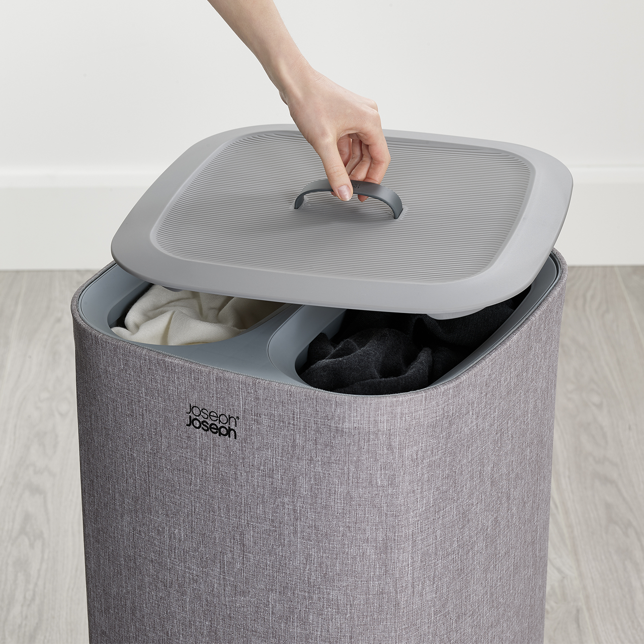 Tota 90L Laundry Separation Basket - Gray | Joseph Joseph US