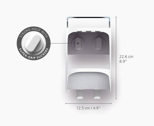 Capsule™ Compact 2-tier Shower Shelf | Joseph Joseph UK