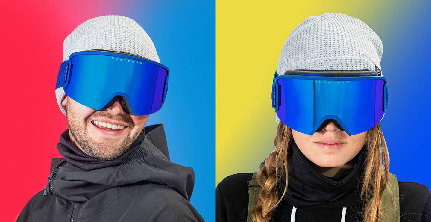 Blue Warrior Snow Goggles - Neon Blue Ski & Snowboard Goggles ...