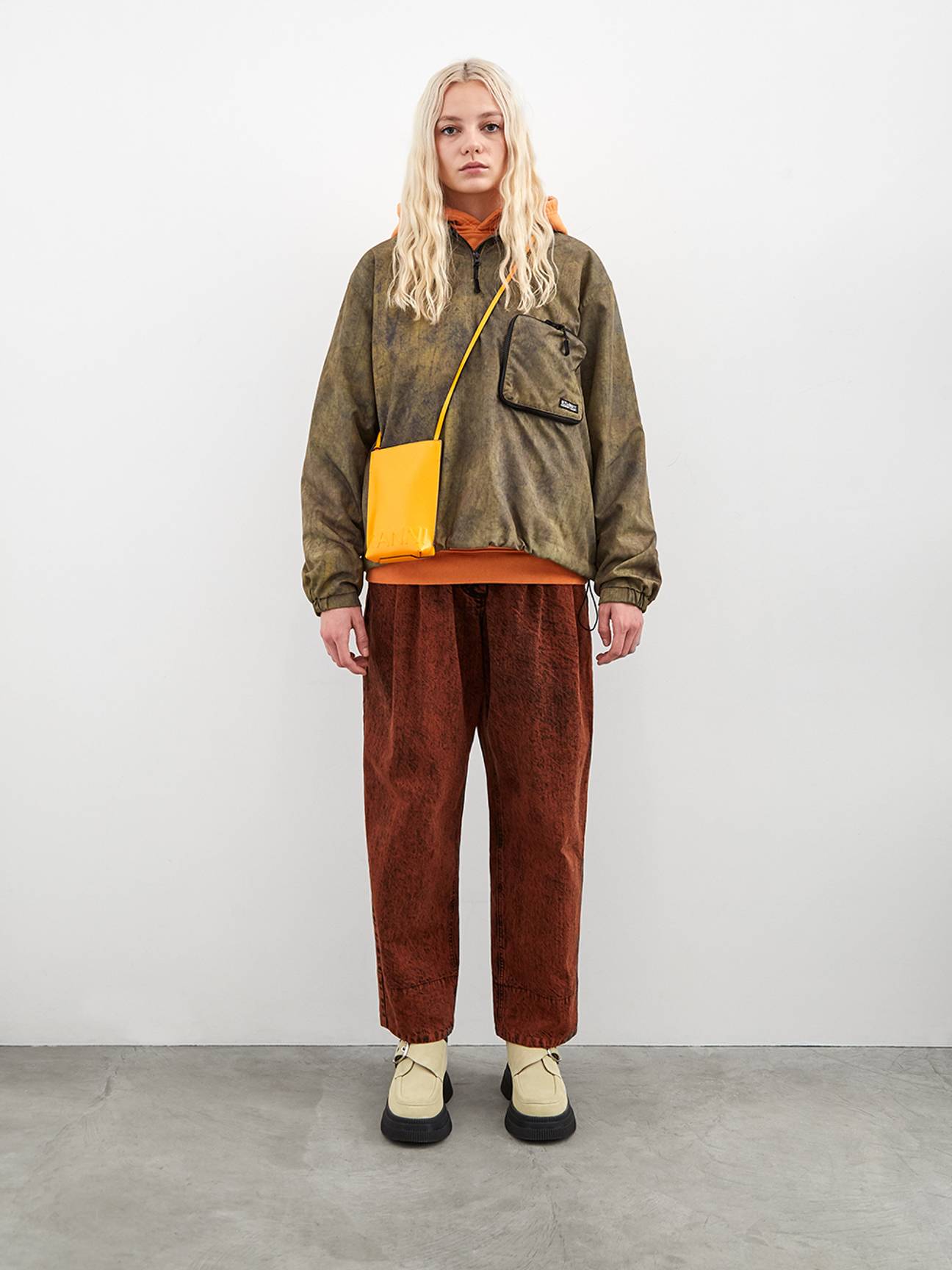 Ganni Suede Monk Strap Creeper - Bog – Goodhood