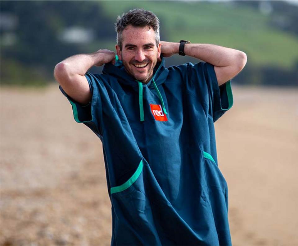 Red Original Men's Quick Dry Microfibre Changing Robe - Navy