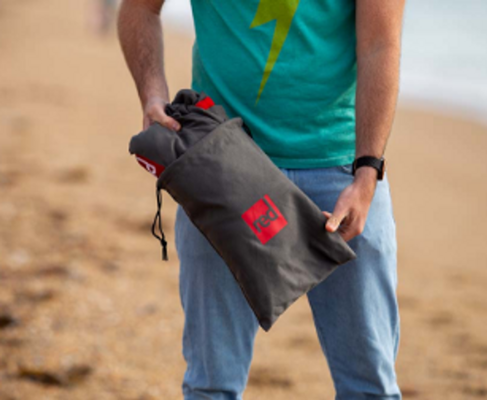 Red Original Men's Quick Dry Microfibre Changing Robe - Grey