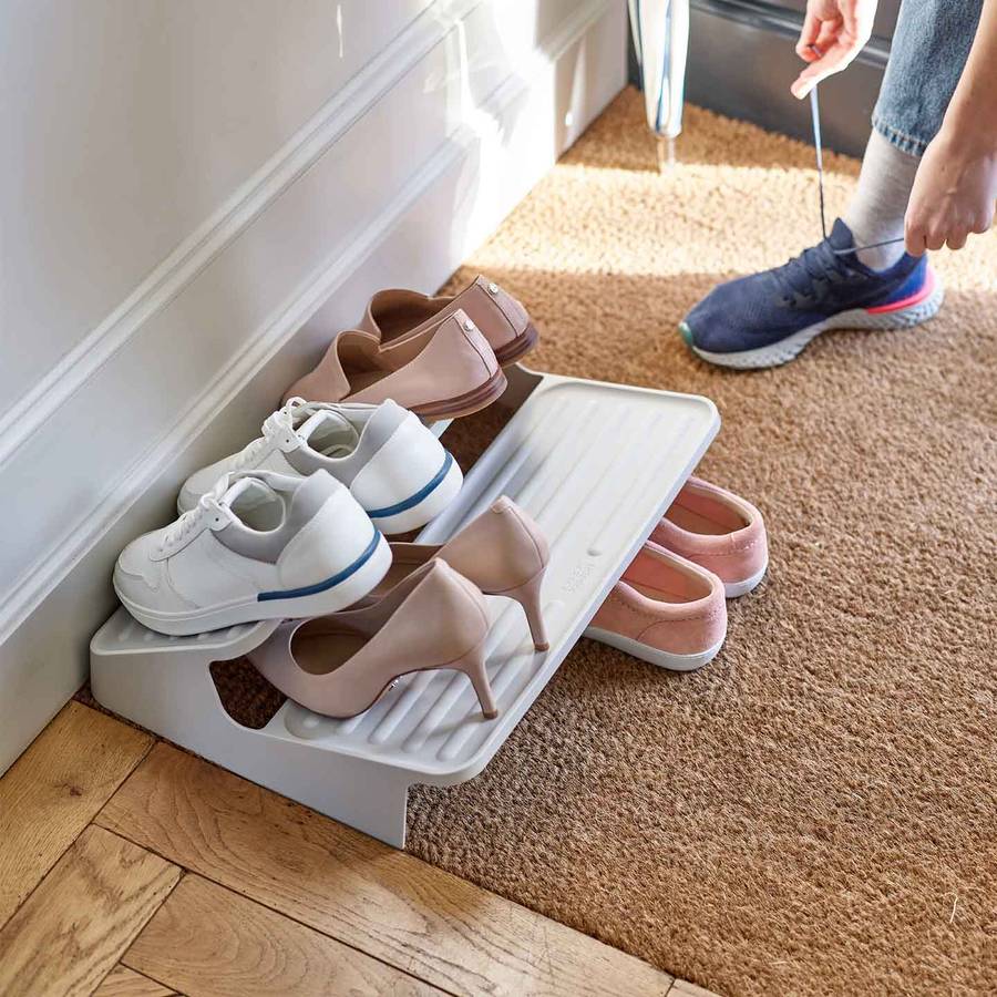 Shoe-In™ Space-saving Shoe Rack - Ecru | Joseph Joseph UK