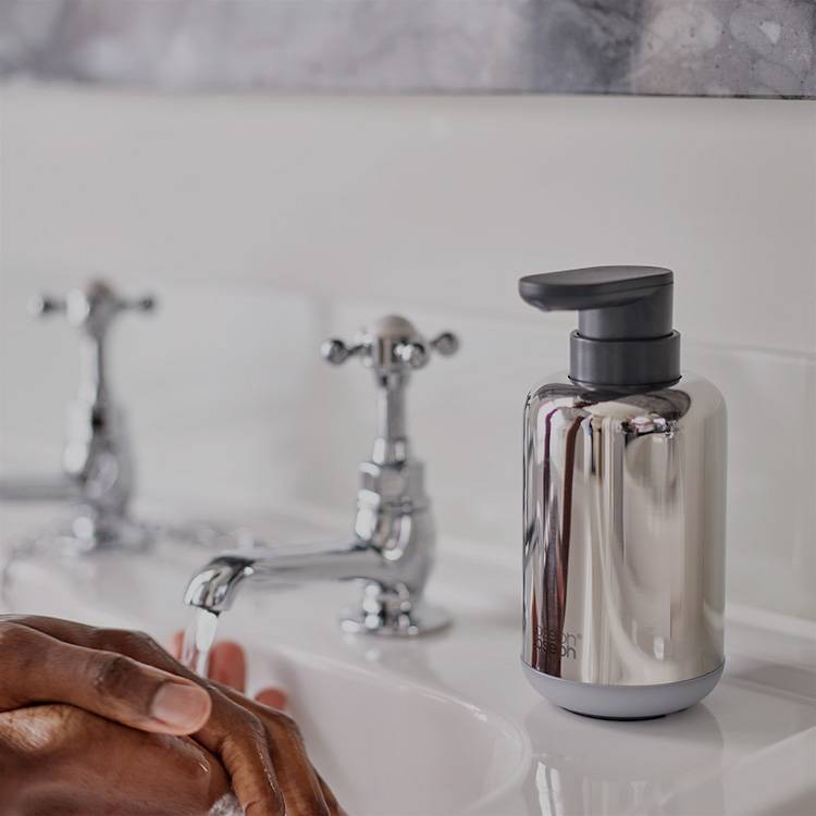 EasyStore™ Luxe Stainless-steel Soap Pump | Joseph Joseph