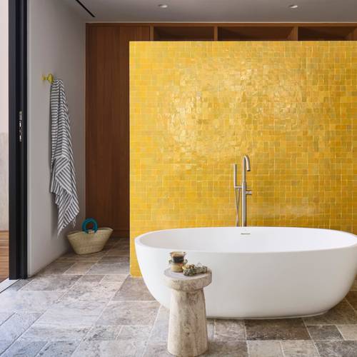 yellow gold tile | zellige, cement, brick | explore clé tile