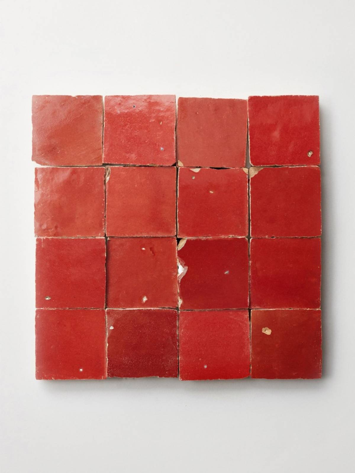 zellige | palace red | unmounted square ~ 2"x2"x0.375" – clé tile