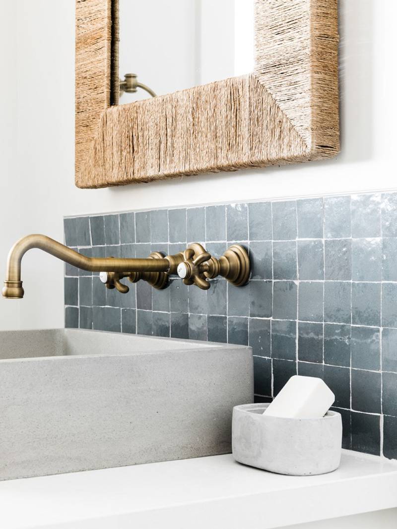 zellige tiles | tempered steel gray 2" square | clé – clé tile