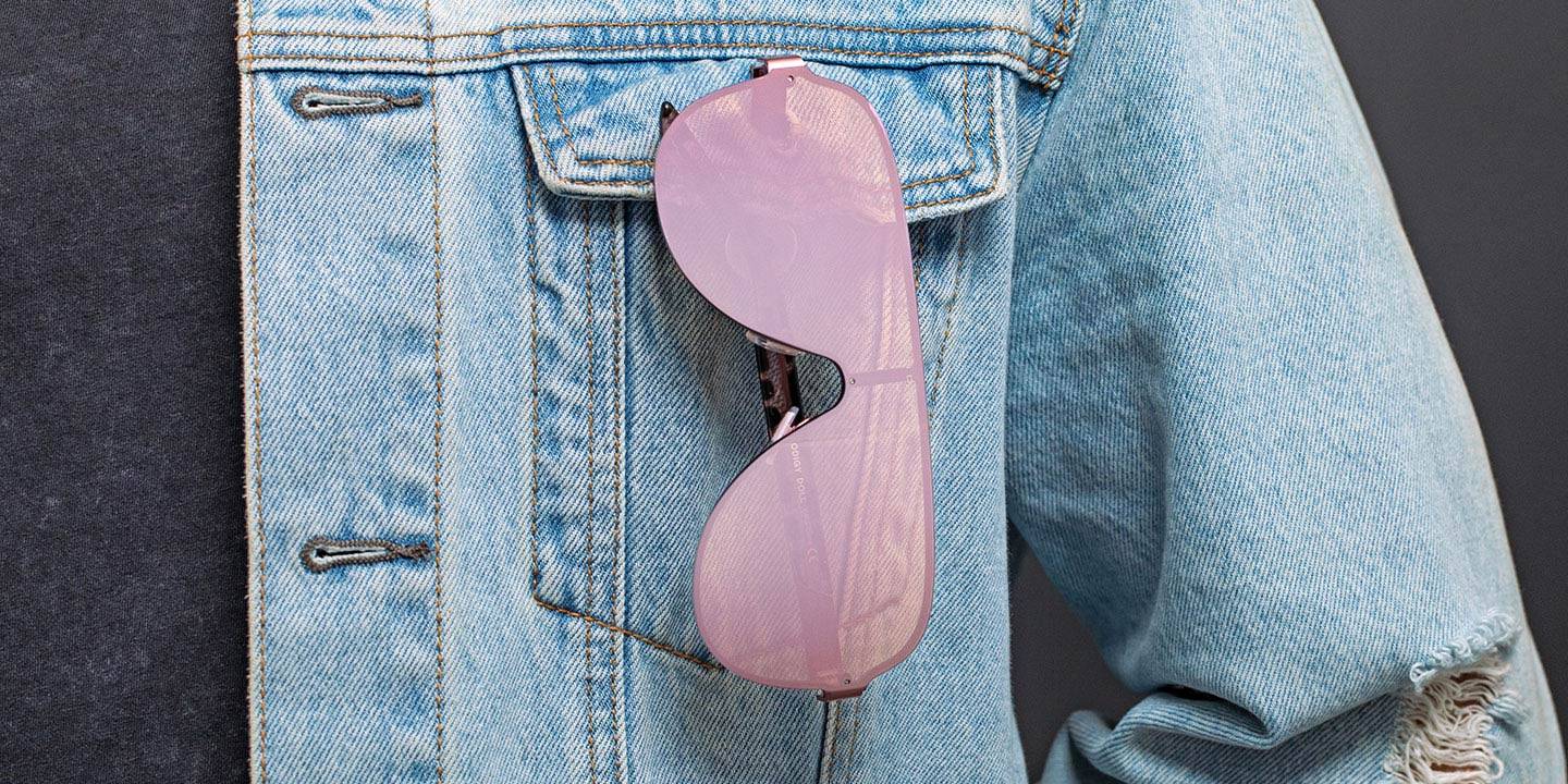 Prodigy Doll Polarized Sunglasses - Pink Lens & Rose Gold Plating ...