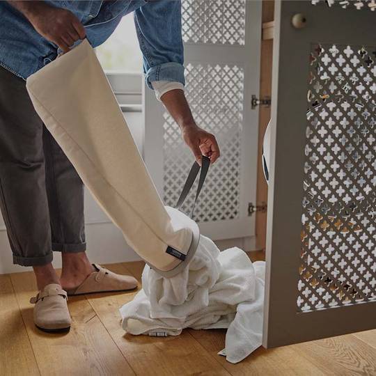 Tota 90L Laundry Separation Basket - Ecru | Joseph Joseph