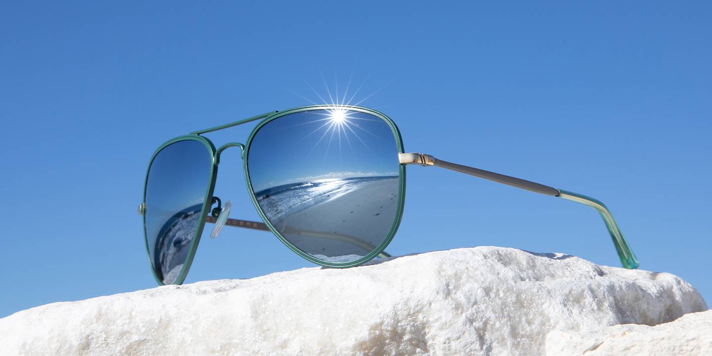 Sage Master Polarized Sunglasses - Sage Aviator Frame with Brow Bar ...