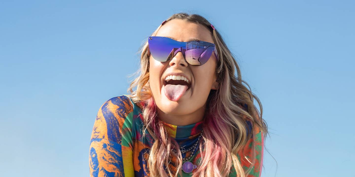Lavender Bae Single Lens Sunglasses - Purple Cat Eye Frame with ...