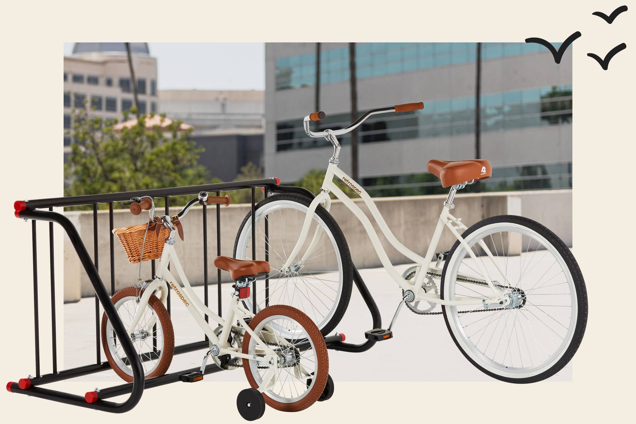 Stash Commercial Bike Rack - 1 & 2 Sided, 5-20 Bikes | Retrospec