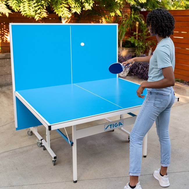 STIGA XTR Outdoor Table Tennis Table 95% Preassembled Out of the Box ...