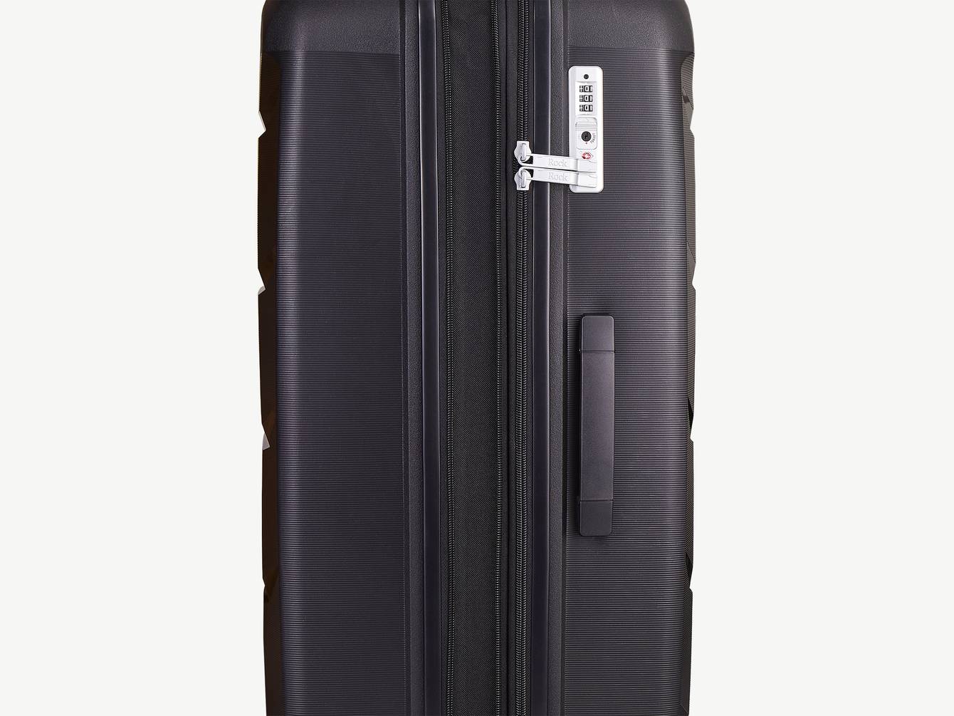 Tulum Set of 3 Pastel Suitcases | Black | Rock Luggage