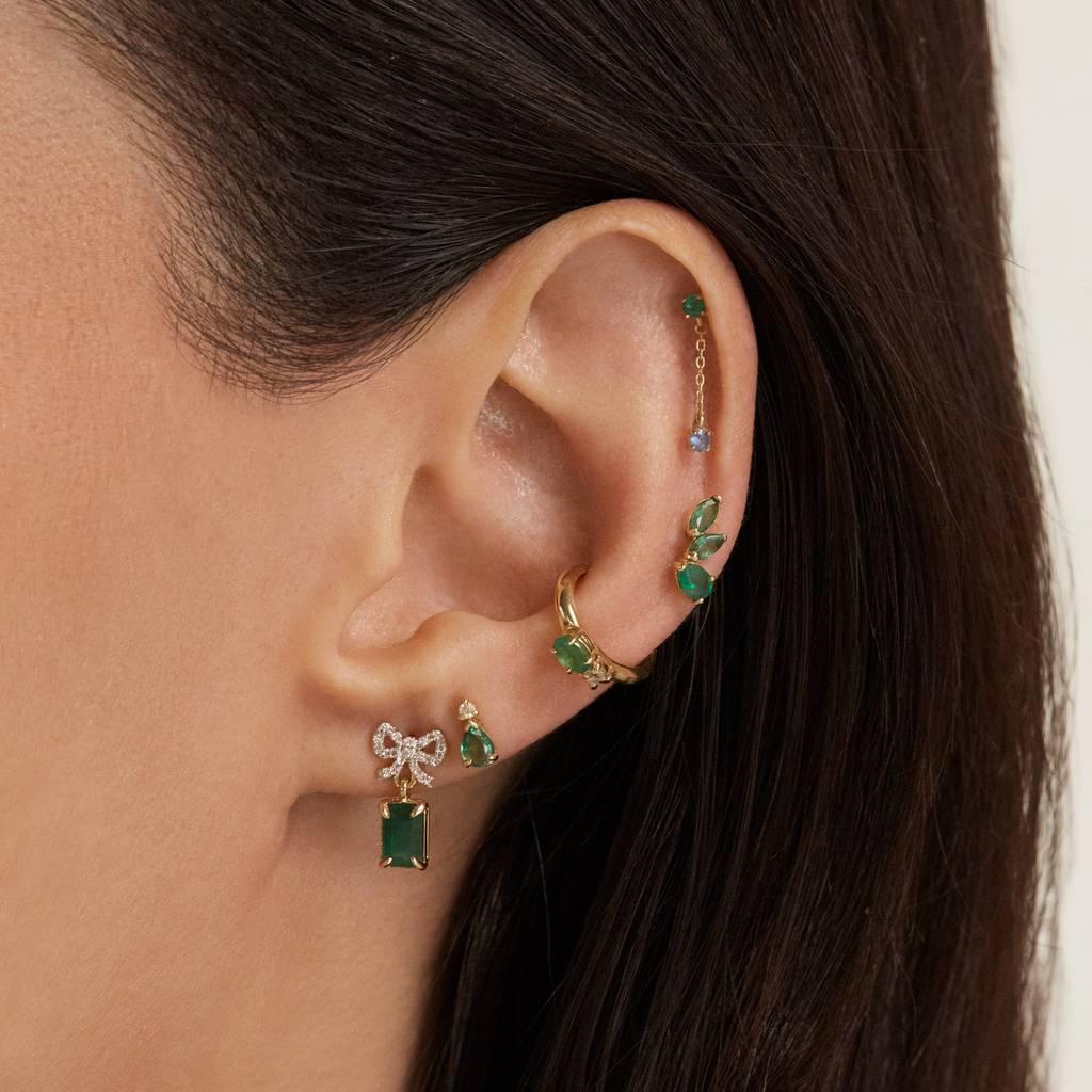Emerald Luxe Earcuff – STONE AND STRAND