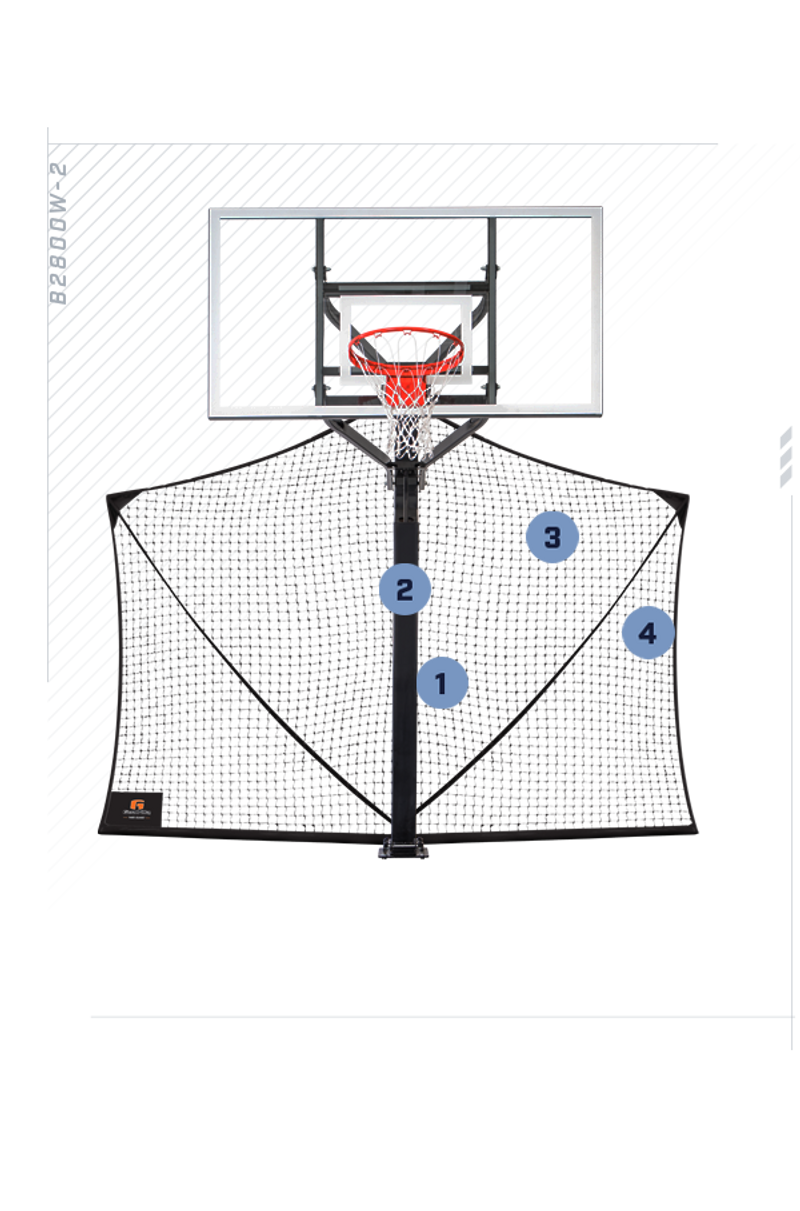 Goalrilla Basketball Yard Guard - Basketball Rebounder | Goalsetter