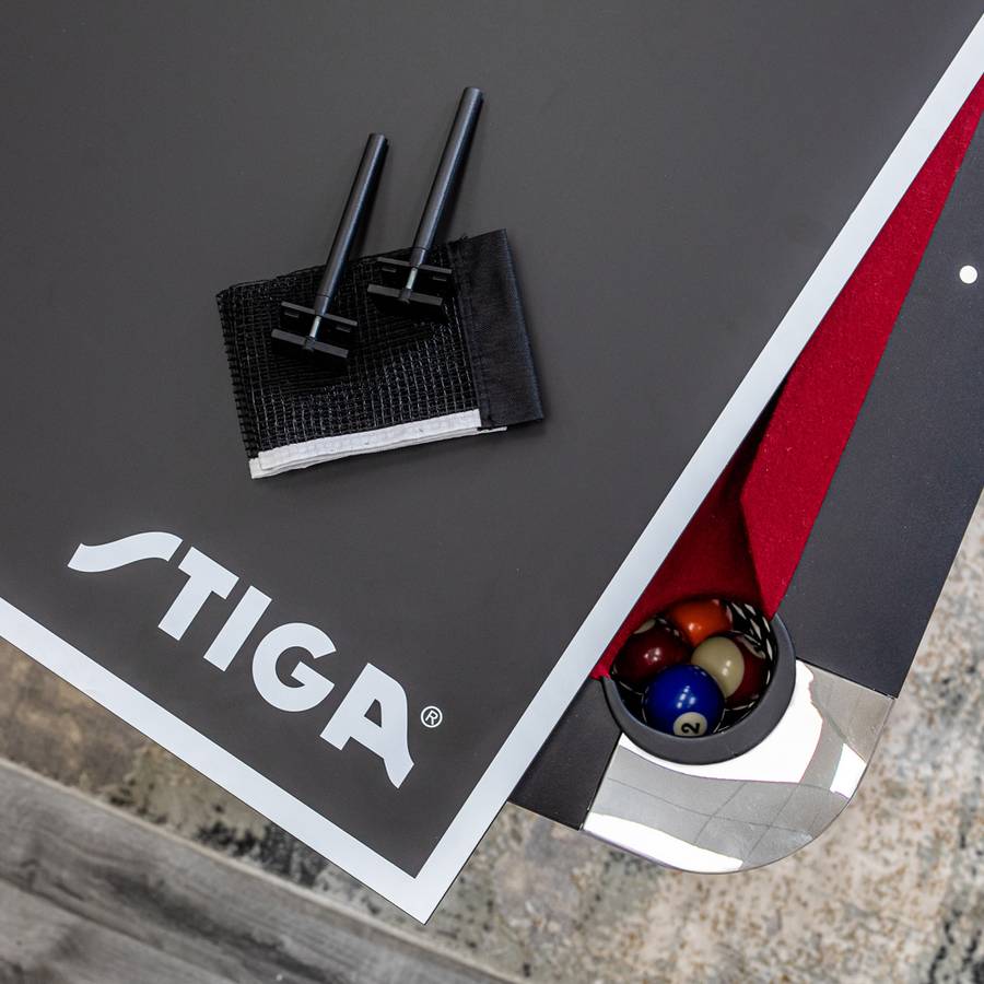 STIGA 4-Piece Table Tennis Conversion Top, Grey - Transform Your Pool ...