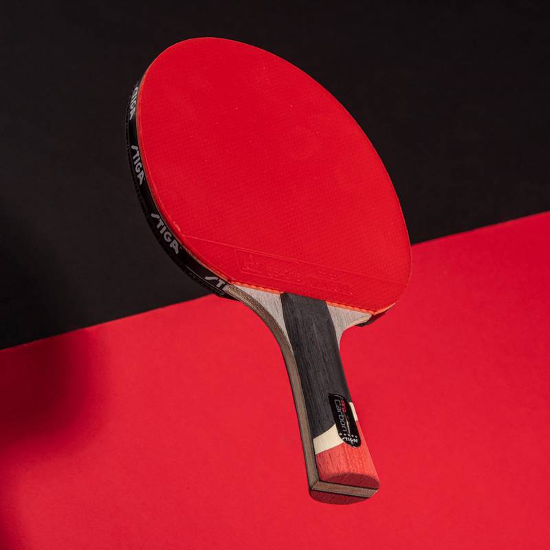 STIGA Pro Carbon Performance Ping Pong Paddle - 7-ply Extra Light ...