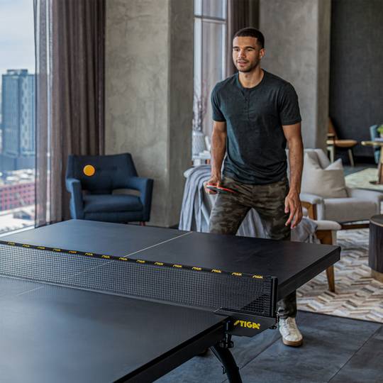 STIGA Raven Indoor Table Tennis Table with Tournament Grade Net Set ...