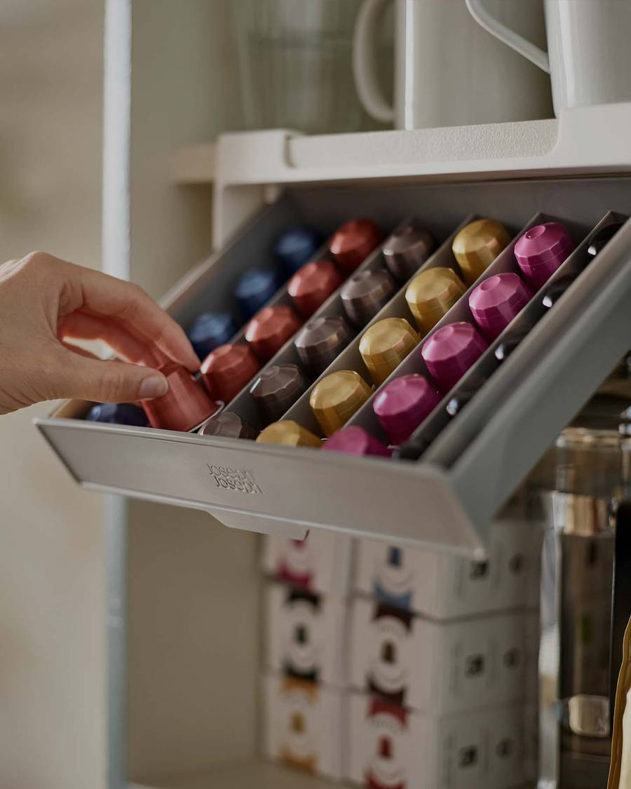 CupboardStore™ Under-shelf Coffee Pod Drawer | Joseph Joseph