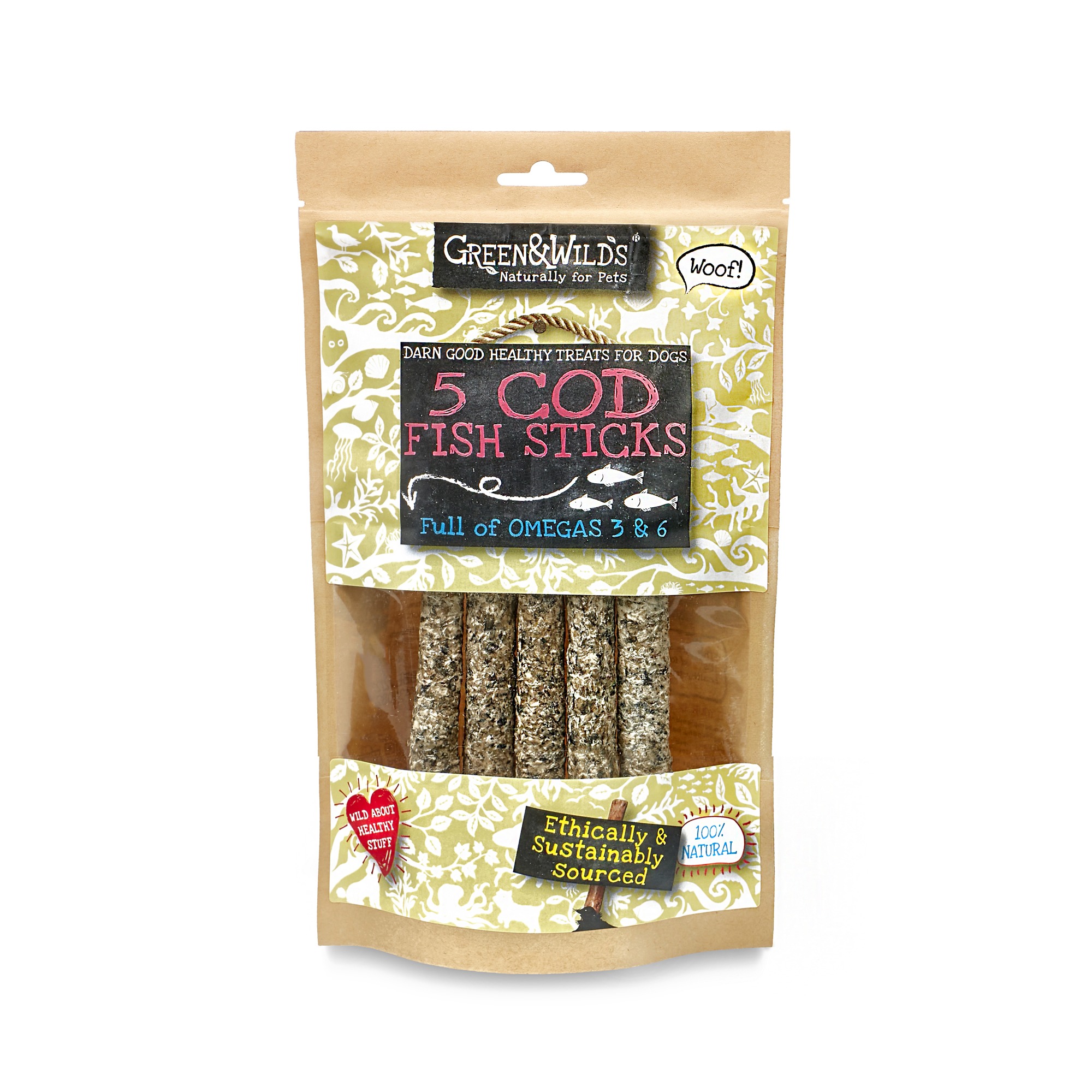 Cod Fish Sticks for Dogs | Ethically & Sustainably Sourced | 100g ...
