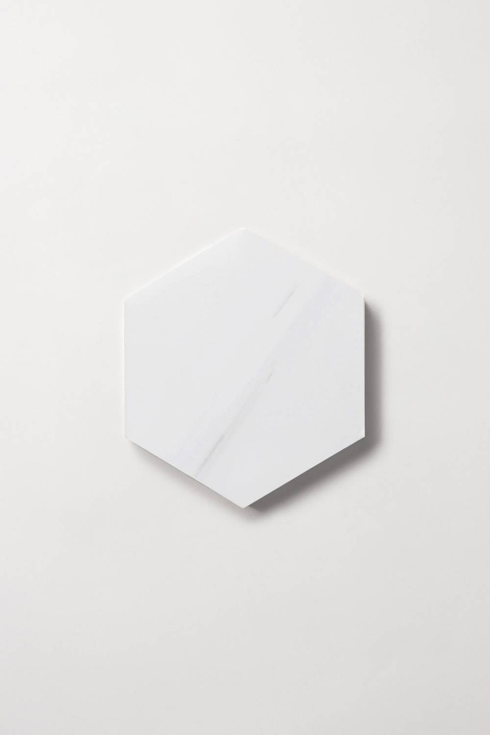 clé tile | bianco dolomite | white stone | six hex sheet