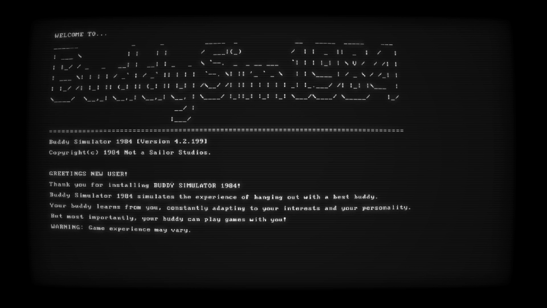 Buddy Simulator 1984 (PS4) – Limited Run Games