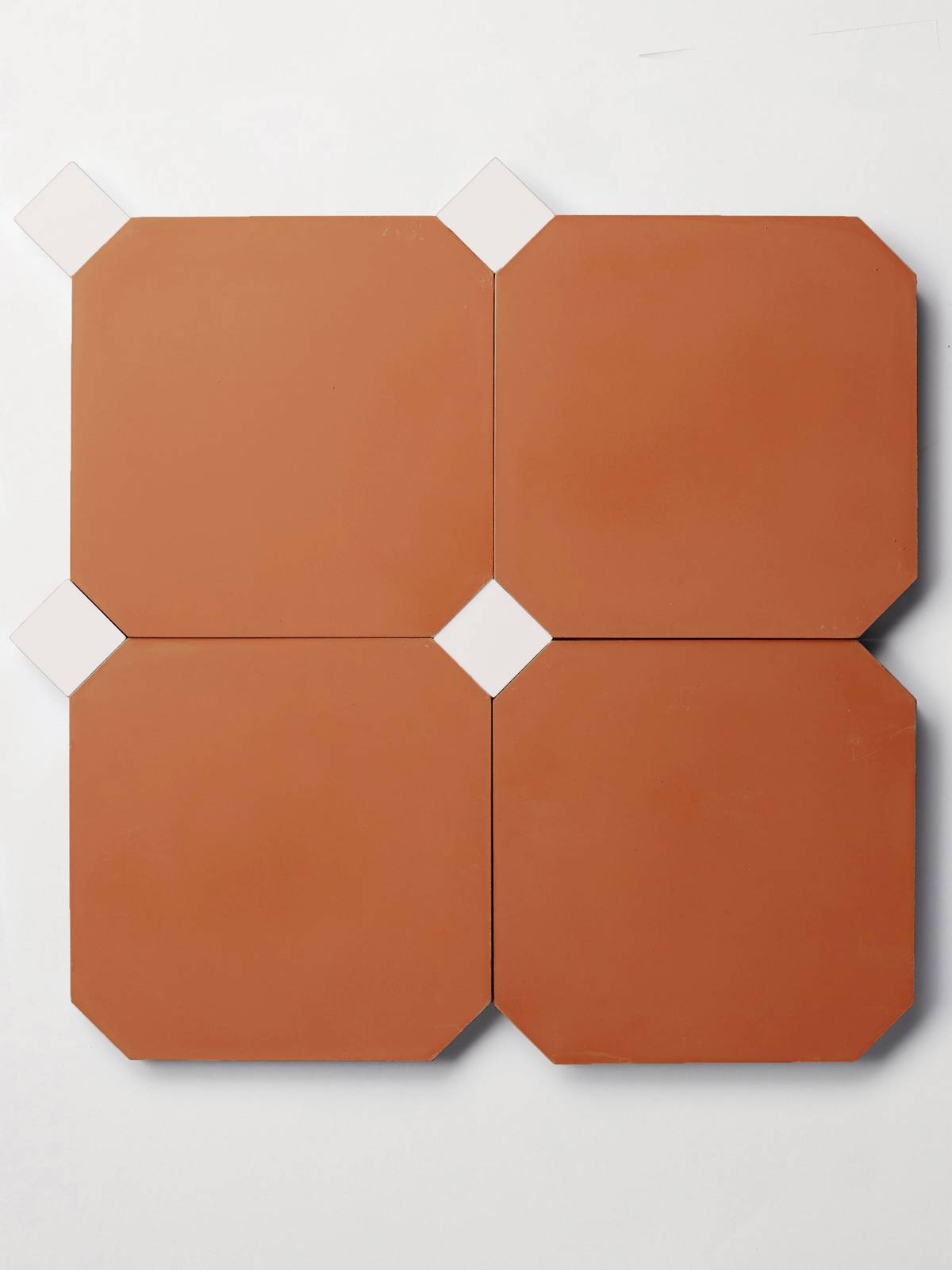 clé | cement | pavimenti | flowerpot octagon + white bouchon – clé tile