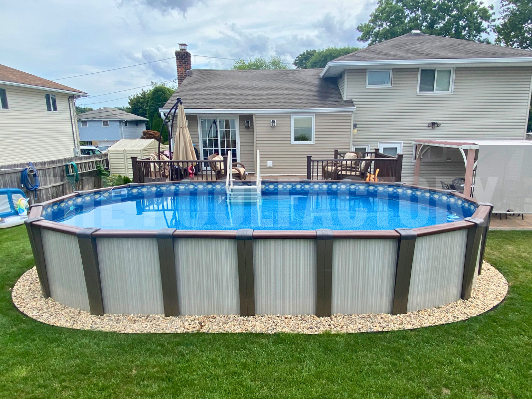 18'x40'x54" Daytona Oval Pool | Above Ground Pools – The Pool Factory
