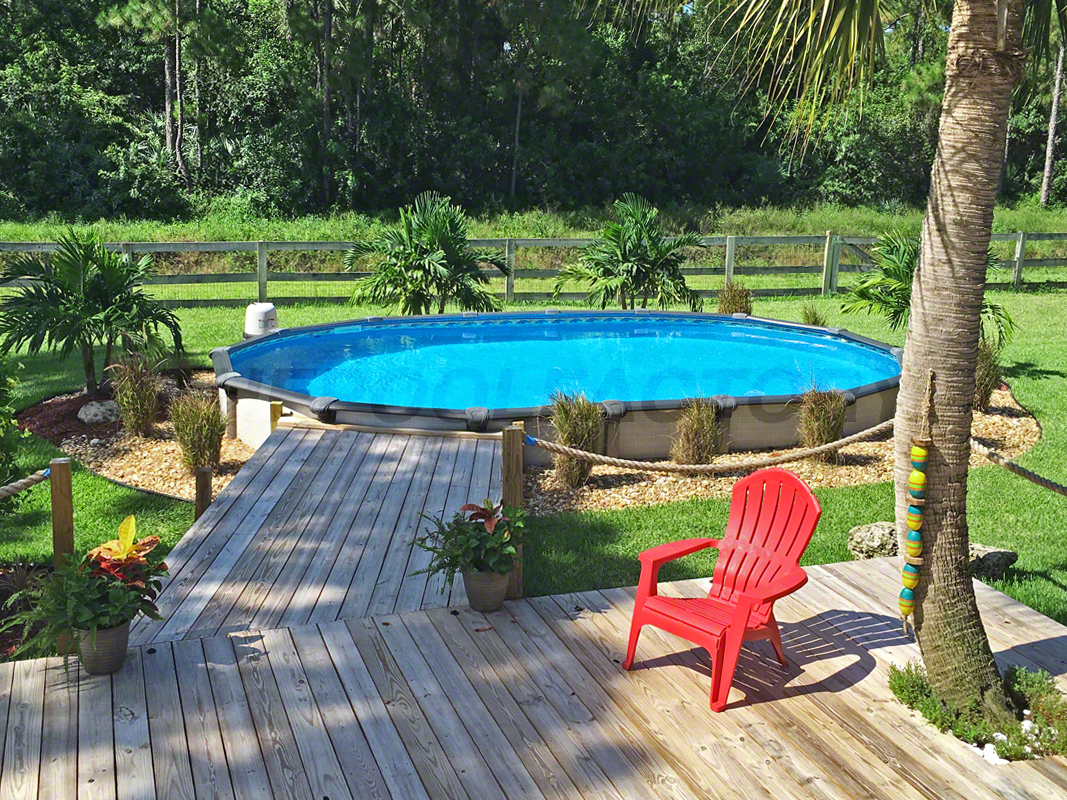 12'x20'x54" Melenia Oval Swimming Pool – The Pool Factory