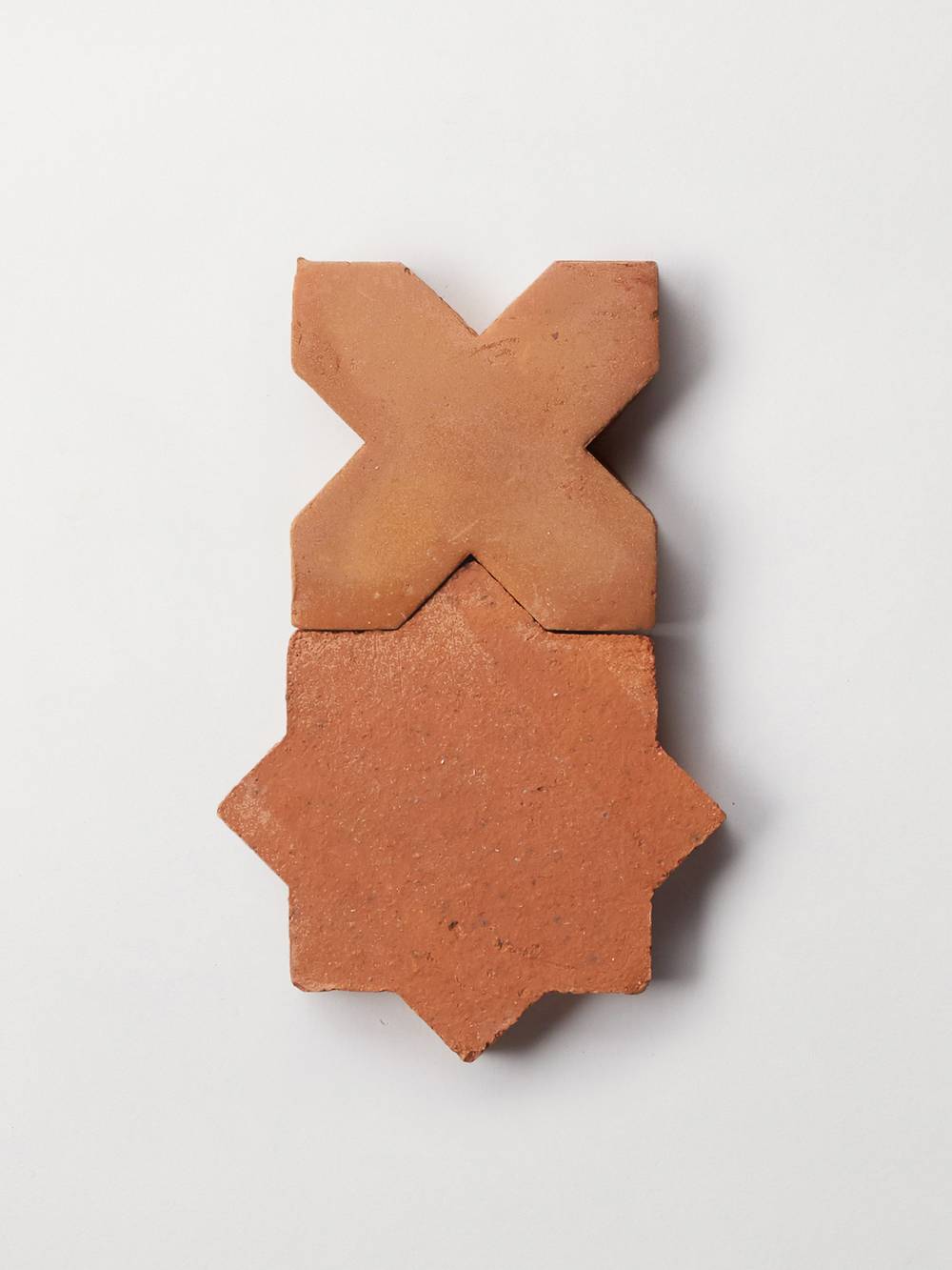 terracotta tile | le sol | petit | star + cross (bundle) – clé tile