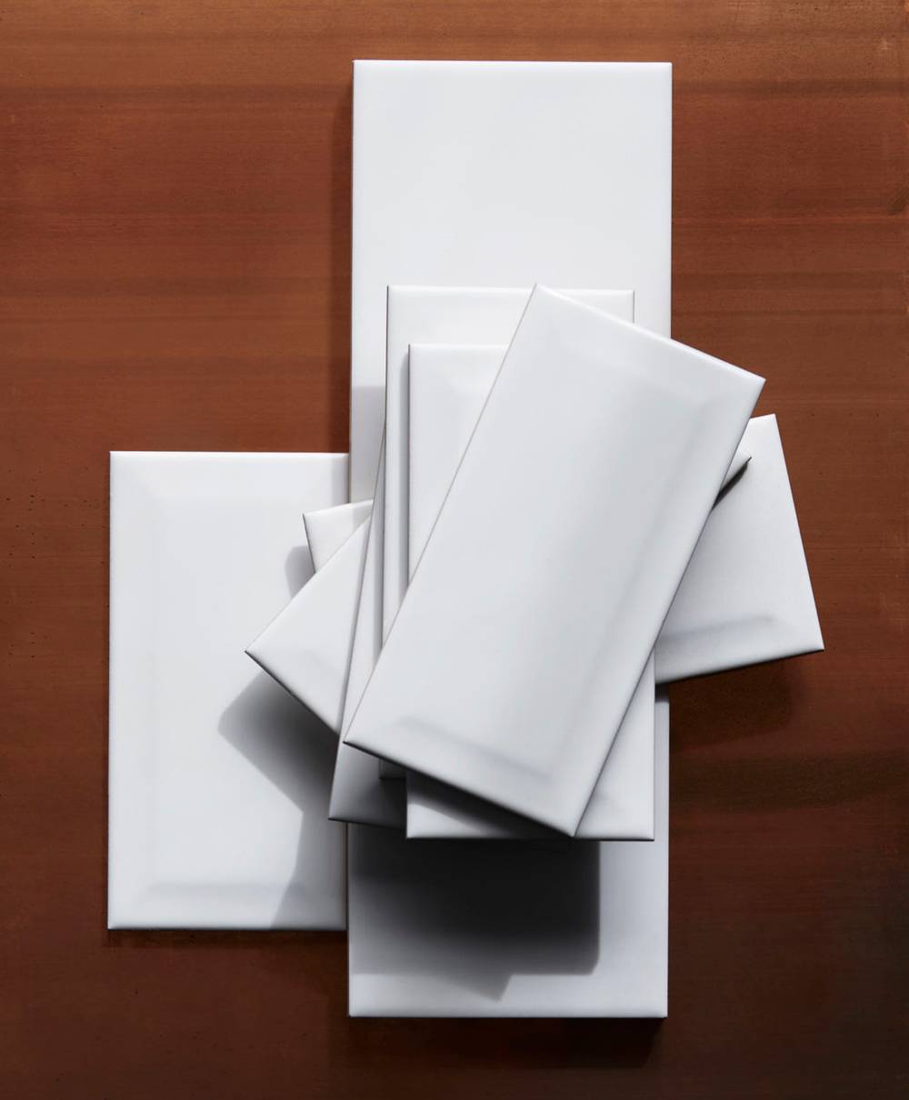 clé tile | ceramic | white | 4"x8" subway | matte