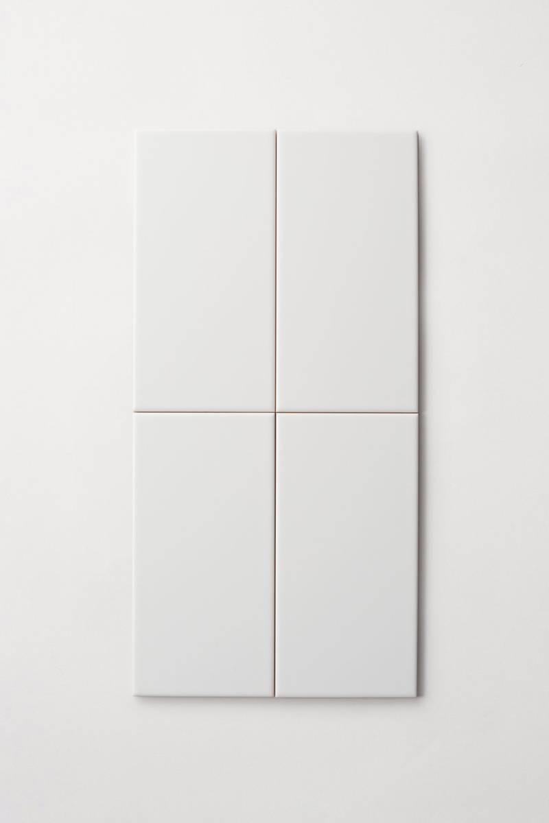 clé tile | ceramic | white | 4"x8" subway | matte