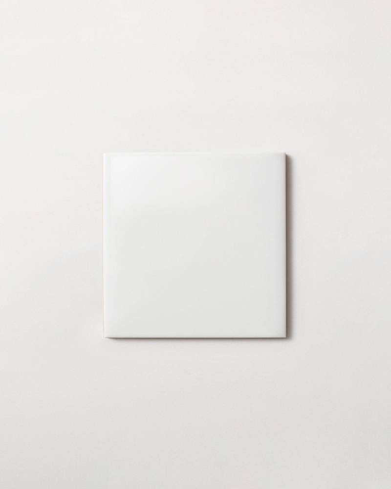 clé tile | ceramic | white | 6"x6" square subway | gloss