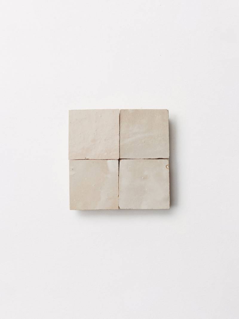 zellige tile | neutral tile | parched vellum 2" square | clé – clé tile