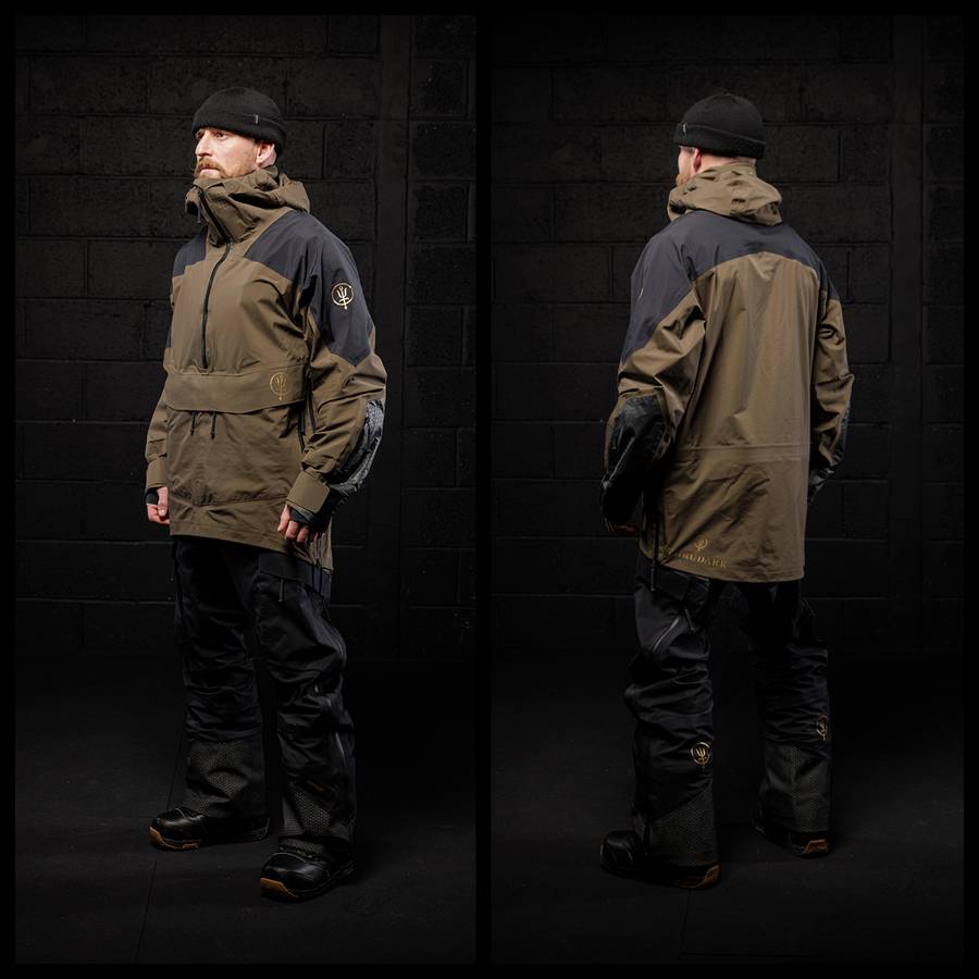 Rōnin Shuraken Half Zip Snow Jacket | Black Alpine Sports Coat – ThruDark