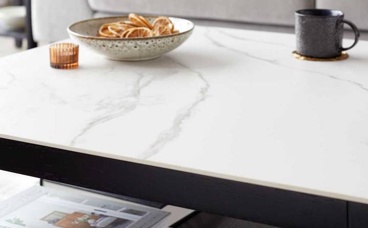 Banks Ceramic Marble Coffee Table by Danetti