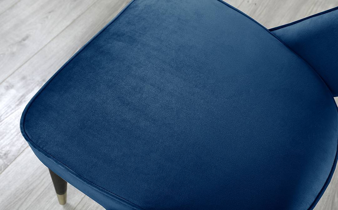 Clover Black Velvet Dining Chair by Danetti