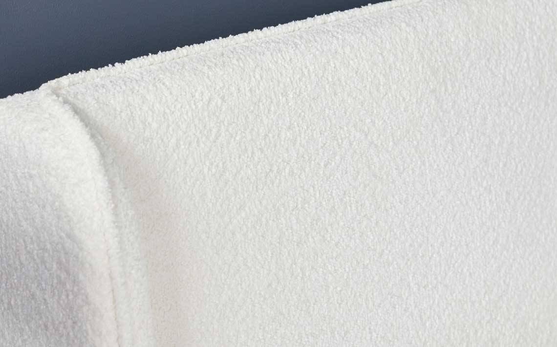 Paolo Ivory Boucle King Size Bed by Danetti