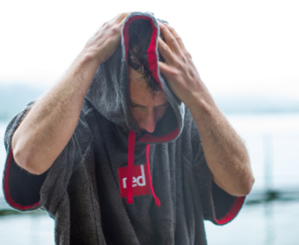 Men's Towelling Change Robe - Grey