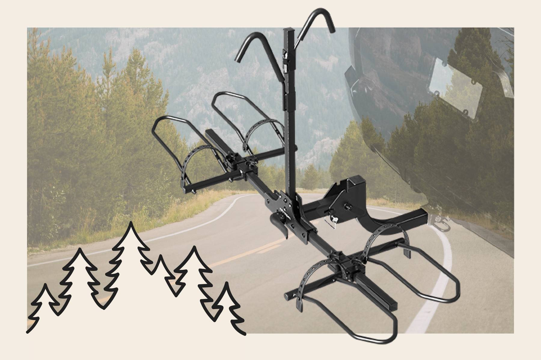 Endeavor Tray Hitch Mount EBike Car Rack | Retrospec