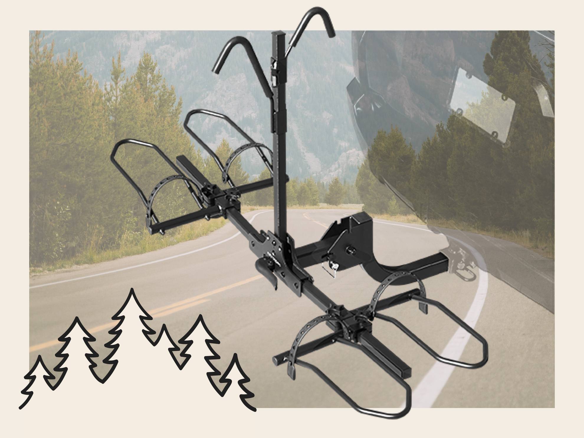 Endeavor Tray Hitch Mount EBike Car Rack | Retrospec