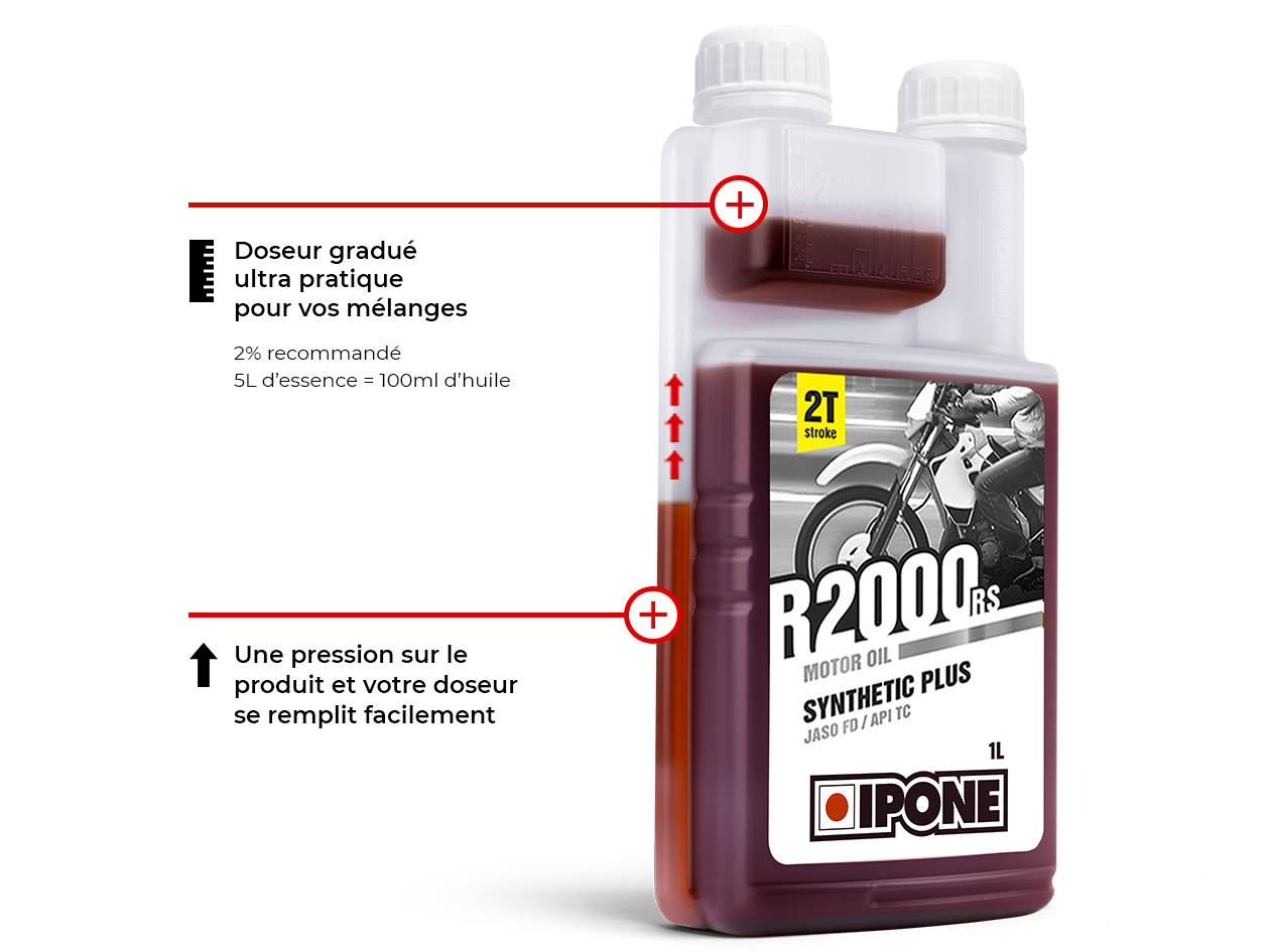 2-Stroke Semi-Synthetic Motor Oil R2000 | IPONE