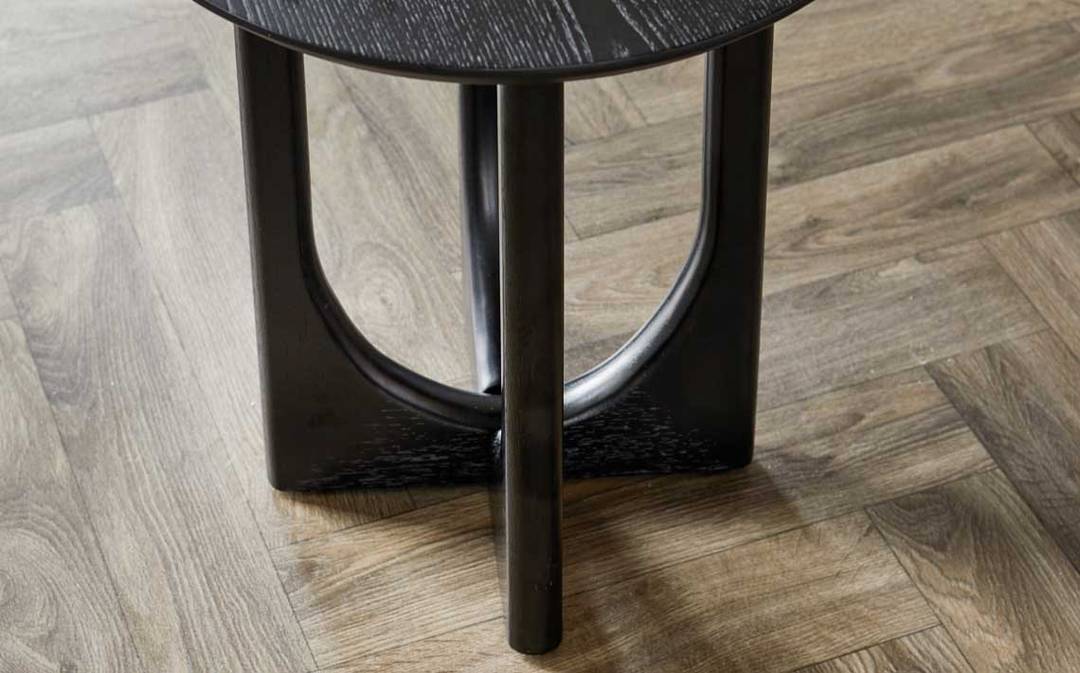 Orlan Side Table Black Ash – Danetti