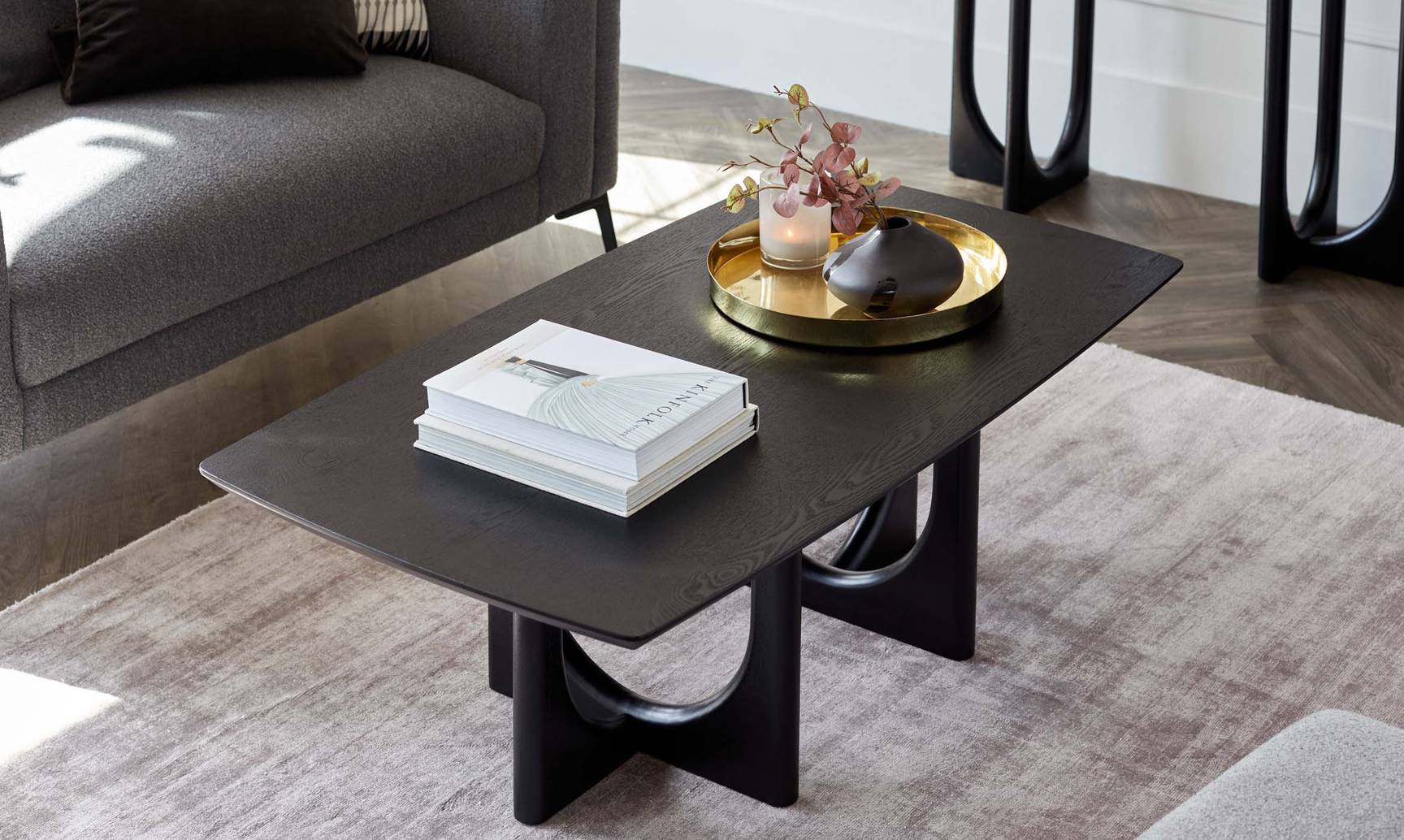 Orlan Coffee Table Black Ash – Danetti