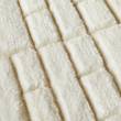 Mosaic Large Sculpted Wool Rug Cream – Danetti