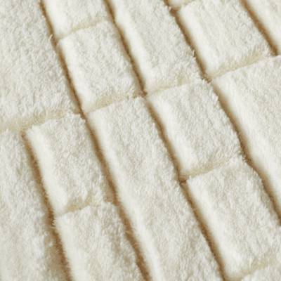 Mosaic Large Sculpted Wool Rug Cream – Danetti